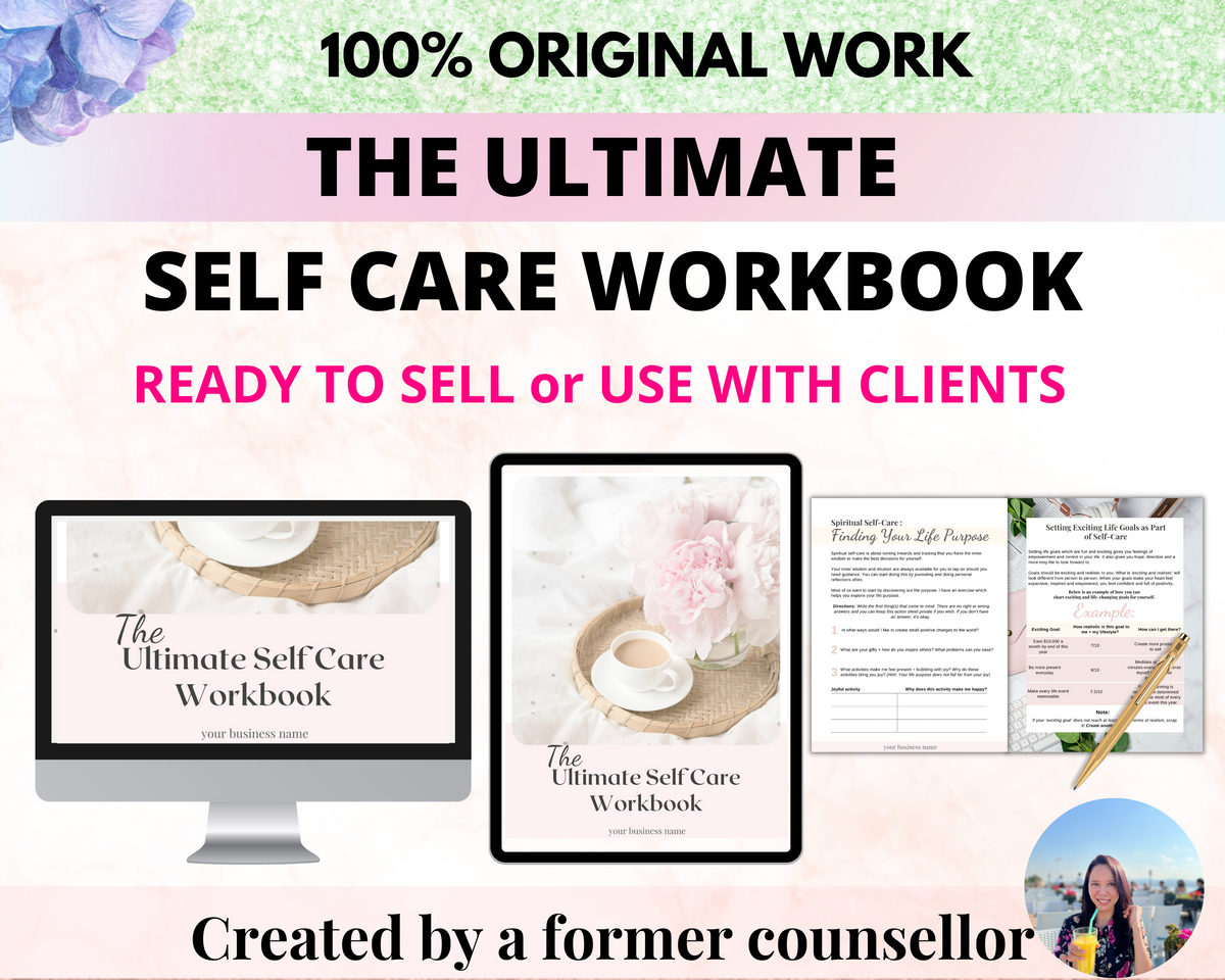 Self Care Workbook (ready to sell + use with clients) – Life Coaching ...